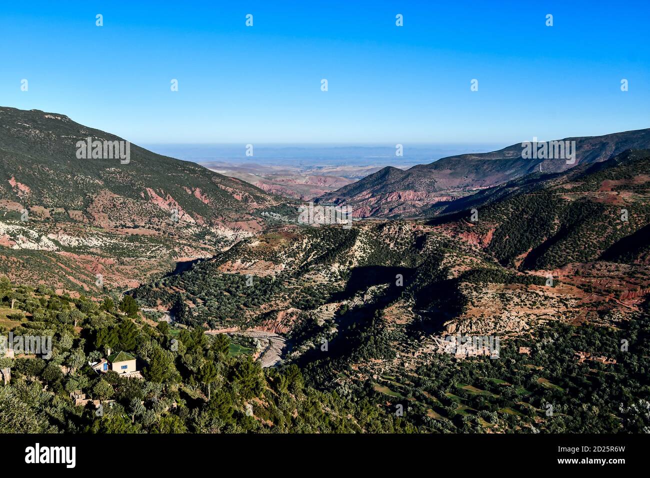 view of atlas moroccan mountains in morocco Africa Stock Photo - Alamy