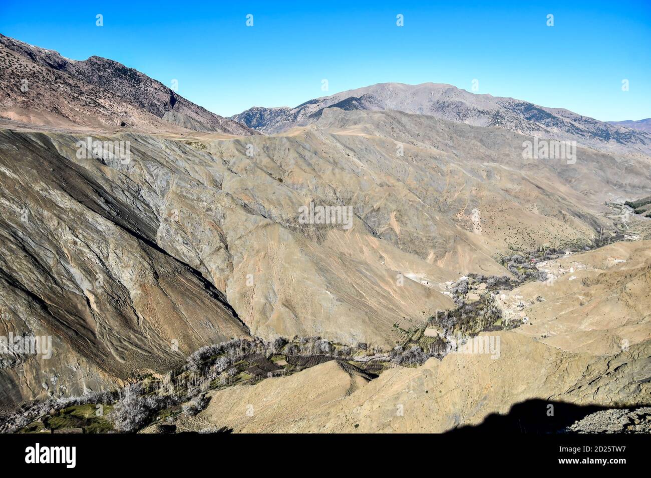 view of atlas moroccan mountains in morocco Africa Stock Photo - Alamy