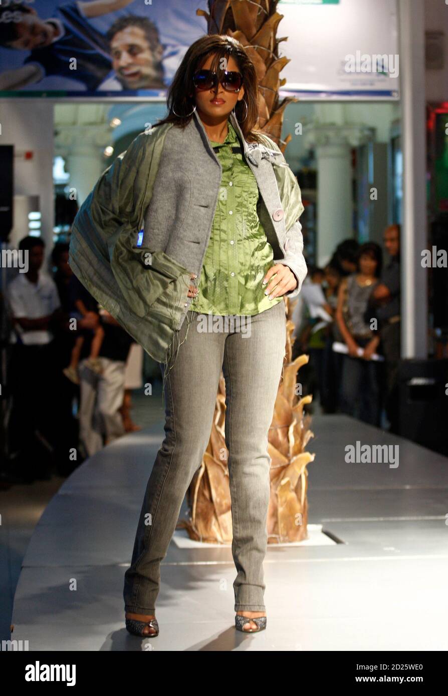 A model presents a creation from Sri Lanka's Odel Autumn/Winter ...