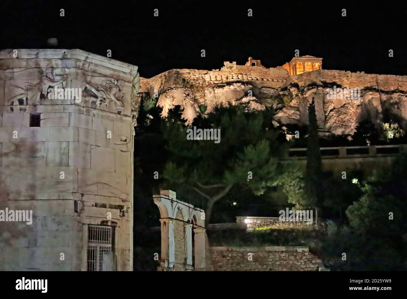 Parthenon construction in Acropolis Hill in Athens - North Slope ...