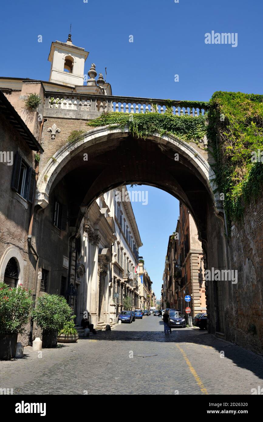 Italy, Rome, Via Giulia, Farnese arch Stock Photo - Alamy