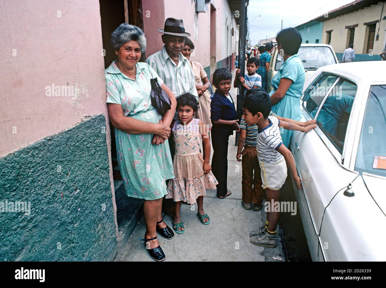 Family gathering in Honduras, Central America Stock Photo - Alamy