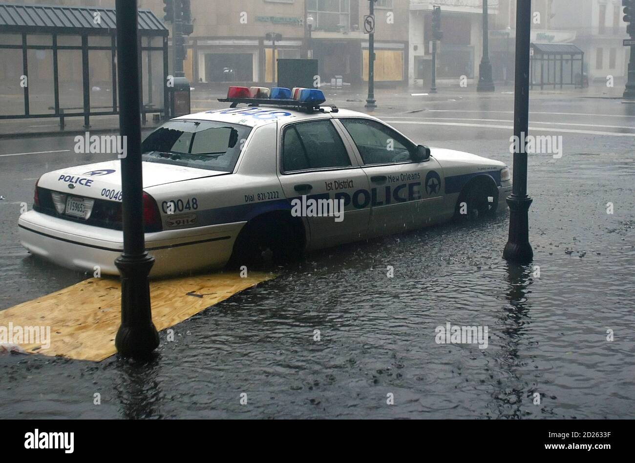 New orleans police car katrina hi-res stock photography and images - Alamy