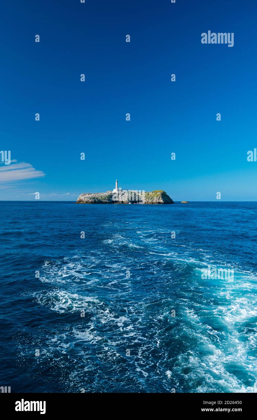 Mouro Island, Santander Bay, Santander, Cantabria, Spain, Europe Stock ...