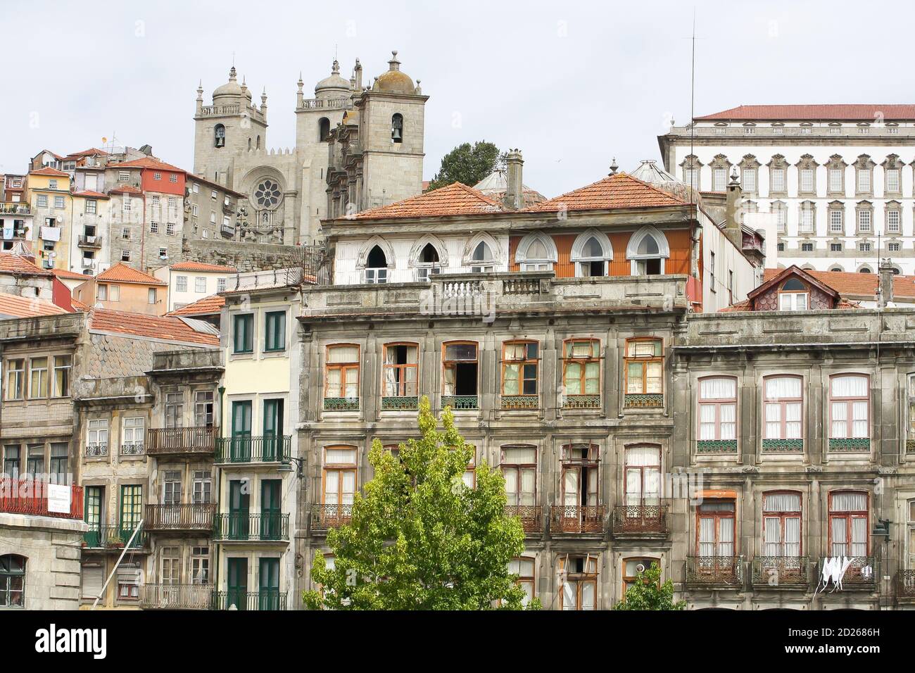 Beautiful view of the old zone of Porto, Portugal Stock Photo - Alamy