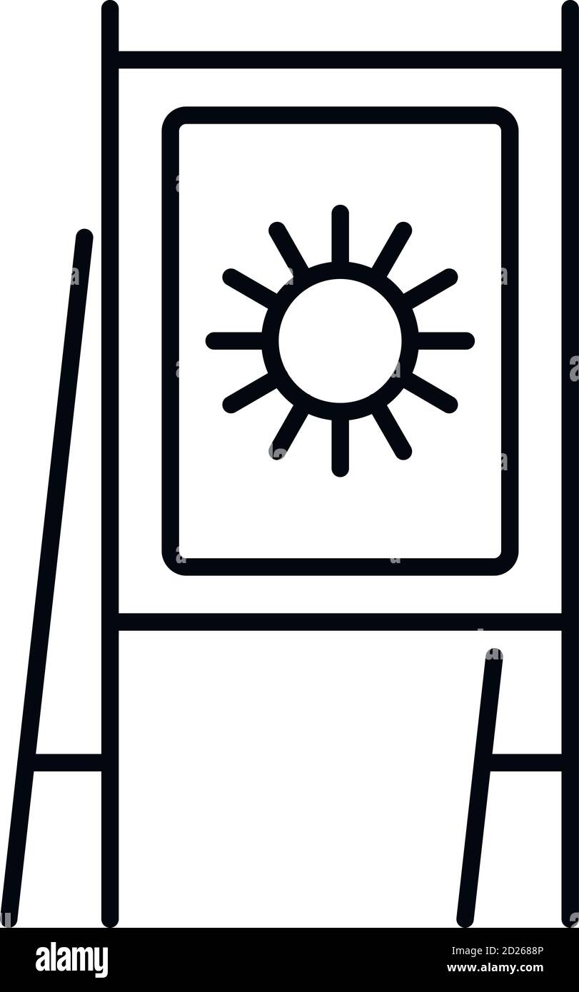 Childrens room window icon. Outline childrens room window vector icon ...