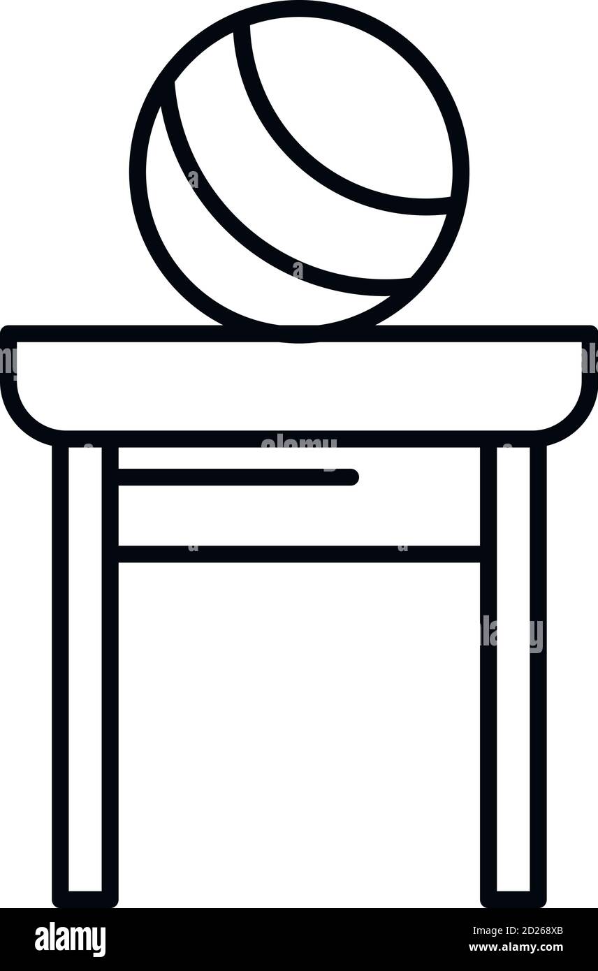 Ball Under The Chair Clipart