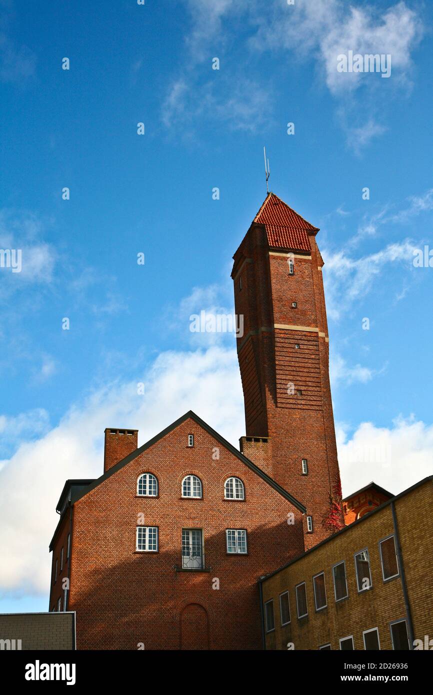 Brick building in Denmark in the summer Stock Photo - Alamy