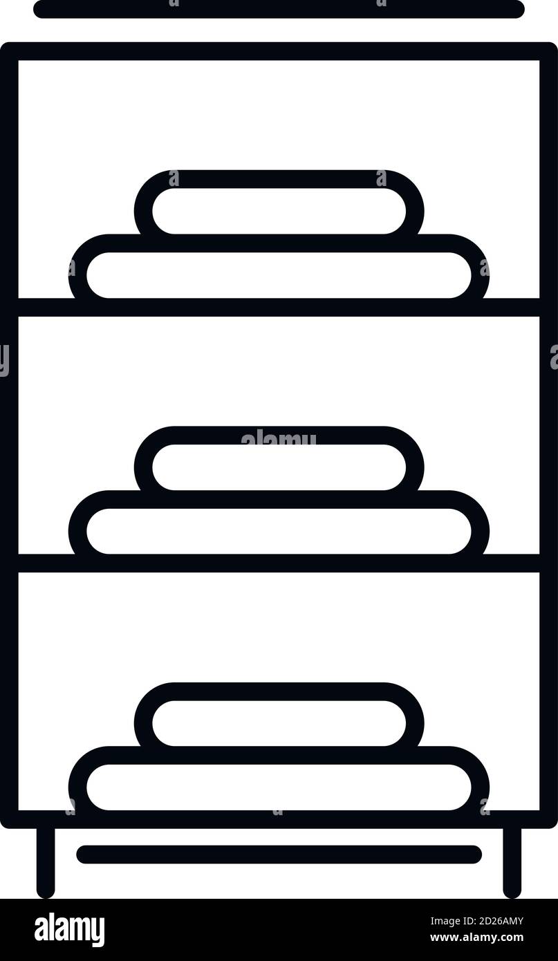 Room shelf icon. Outline room shelf vector icon for web design isolated ...