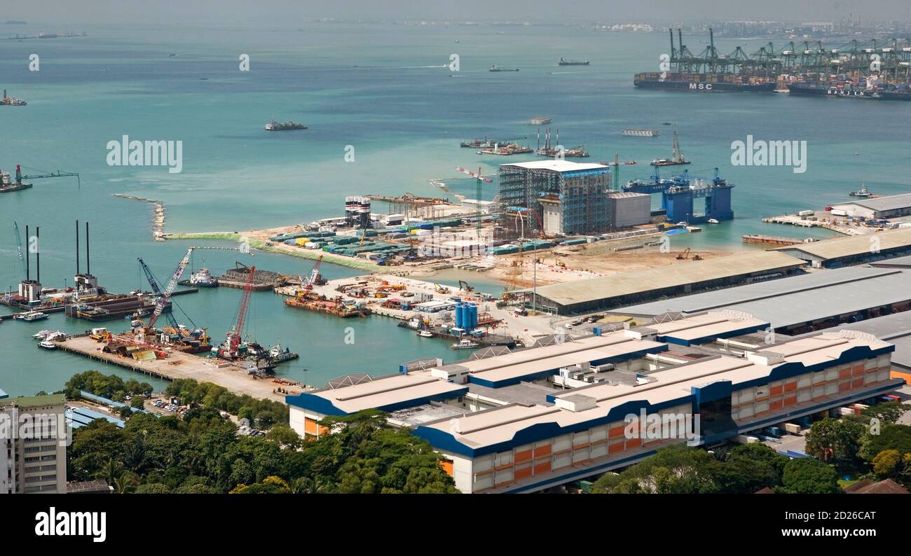 Singapore Land Reclamation High Resolution Stock Photography and Images ...