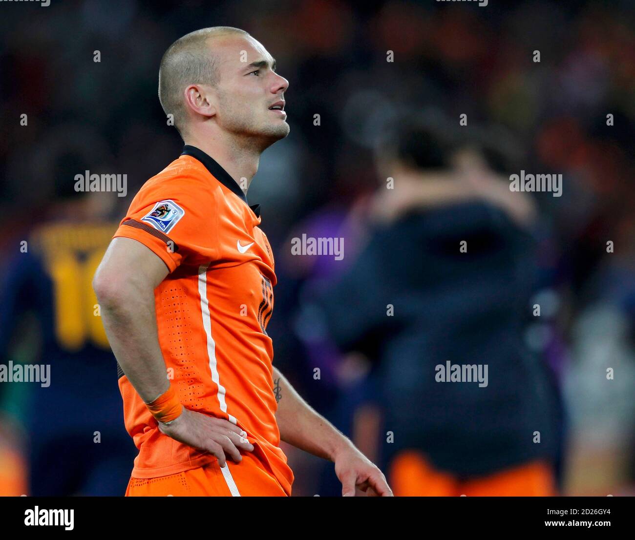 Netherlands Wesley Sneijder Reacts At The End Of Their 2010 World Cup Final Soccer Match netherlands-wesley-sneijder-reacts-at-the-end-of-their-2010-world-cup-final-soccer-match