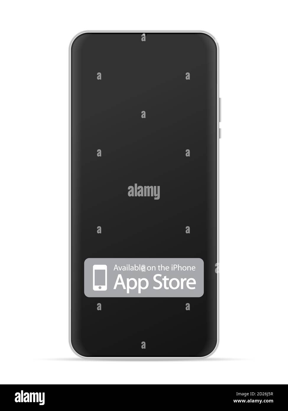 App store logo icon on smartphone screen. Vector illustration white ...