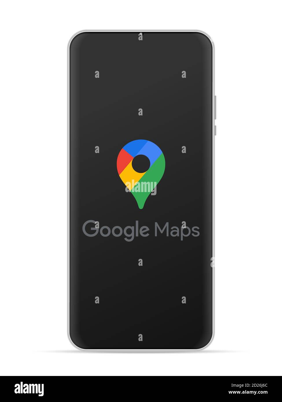 Google map logo icon on smartphone screen. Vector illustration white ...
