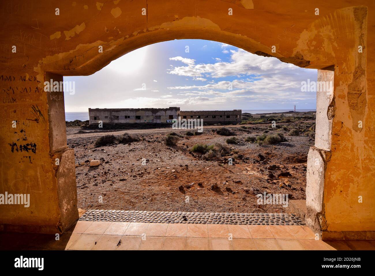 Abandoned Buildings of a Military Base Stock Photo - Alamy
