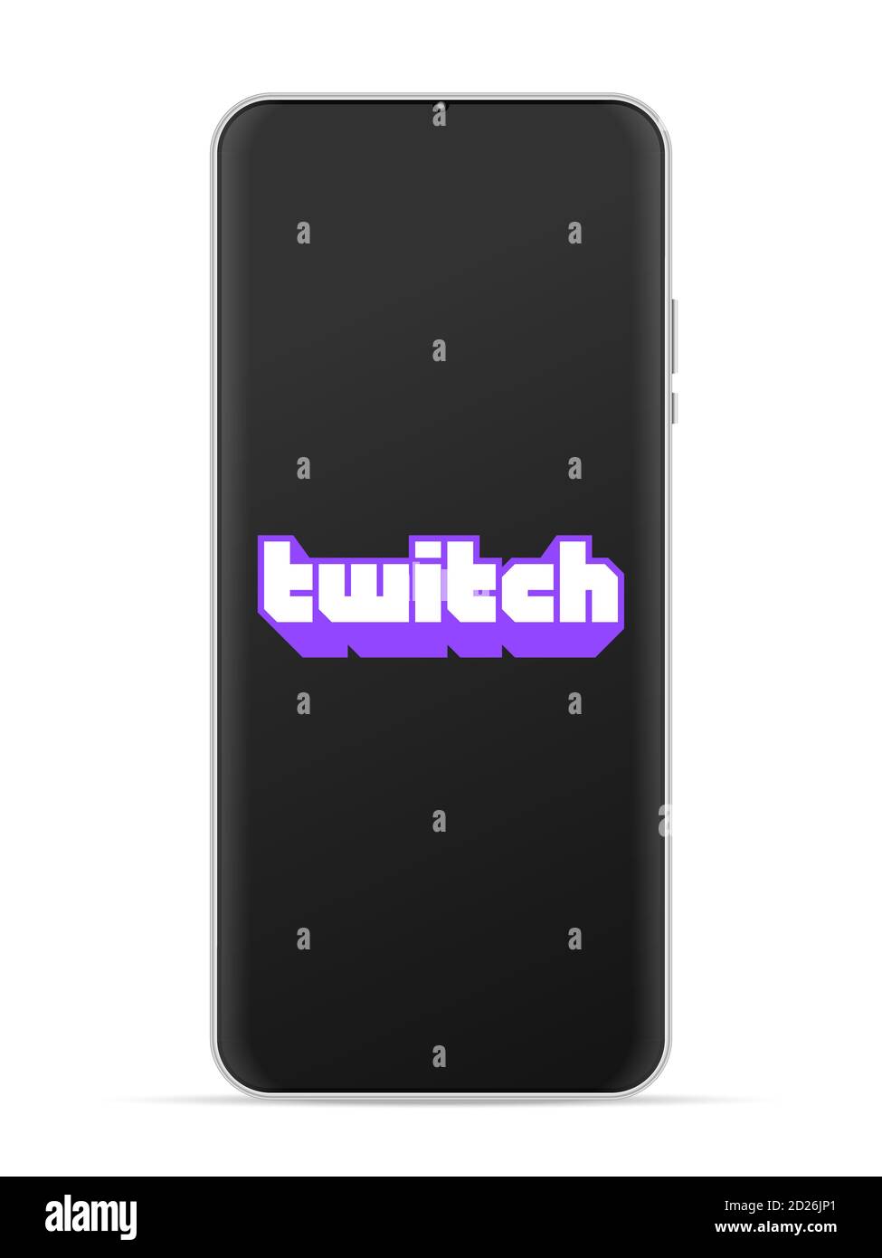 Twitch logo on smartphone Cut Out Stock Images & Pictures - Alamy