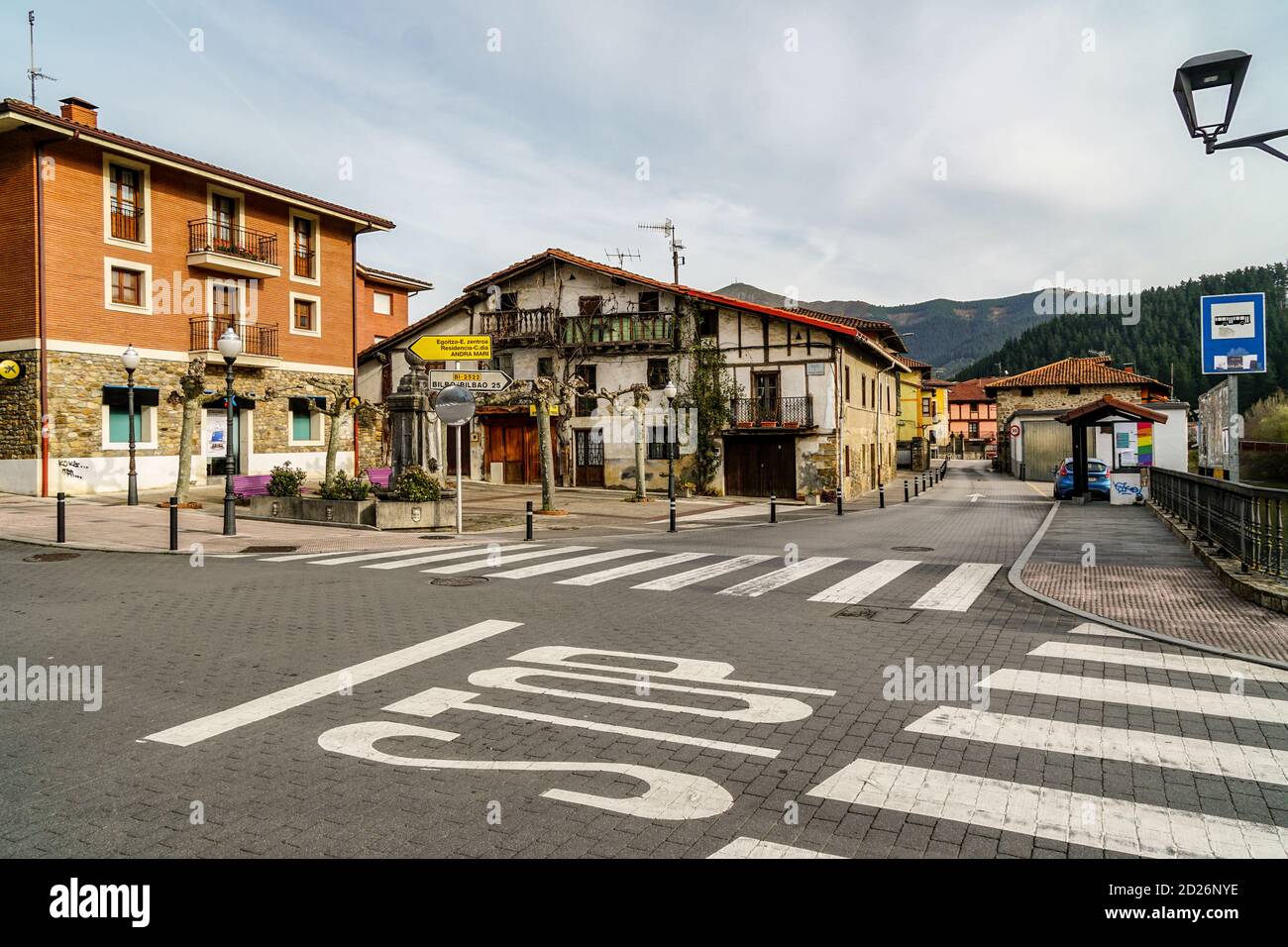 Baserri, traditional Basque house in Orozko, Biscay, Basque Country ...