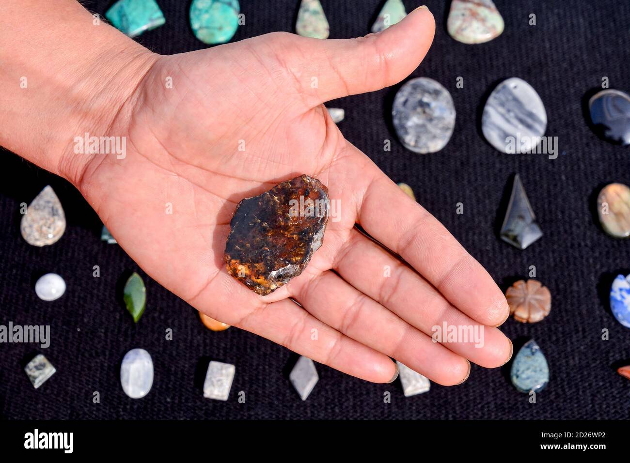 Semi Precious Rock Stone Jewel Stock Photo - Alamy