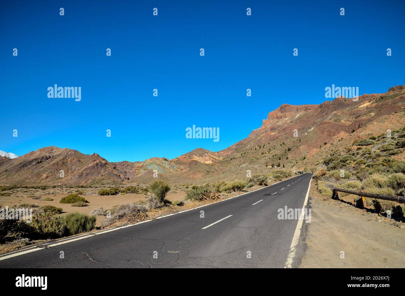 Long Lonely Road Stock Photo - Alamy