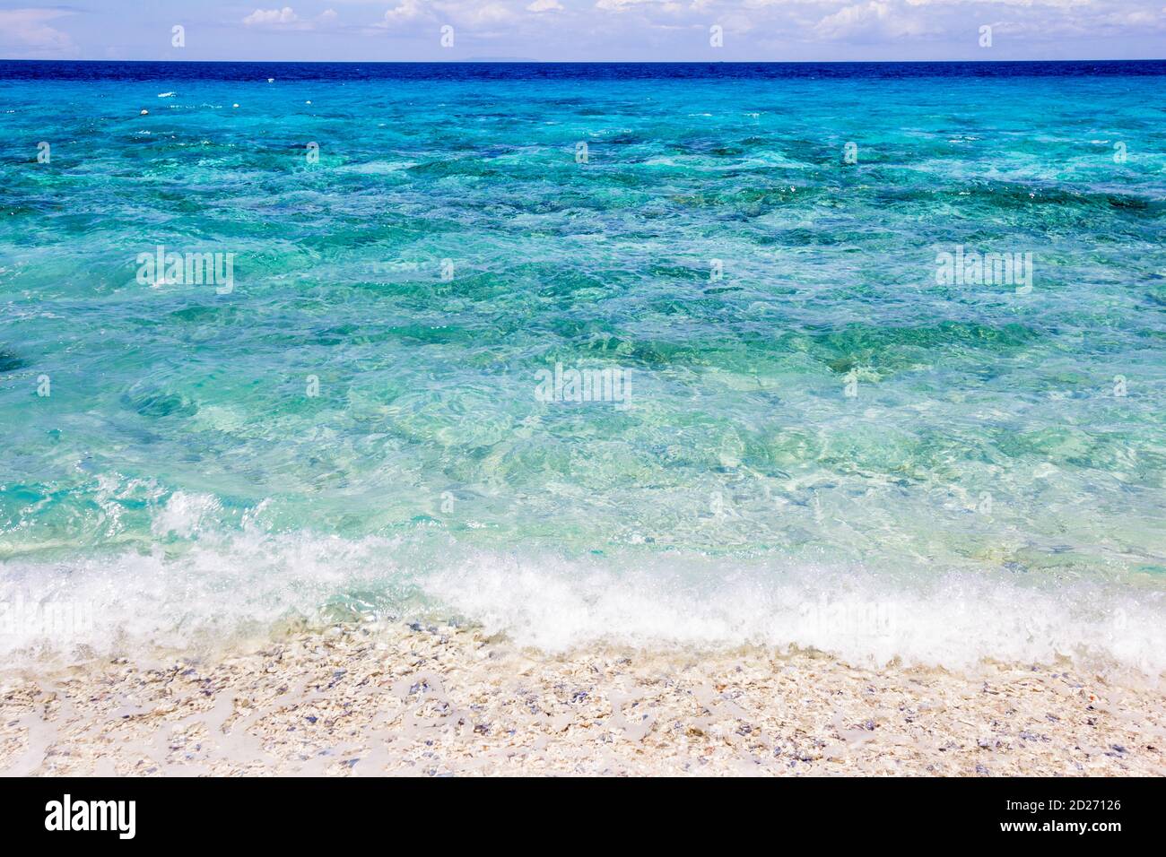 White sand beach in Bluewater Sumilon Island Resort in Cebu Stock Photo ...