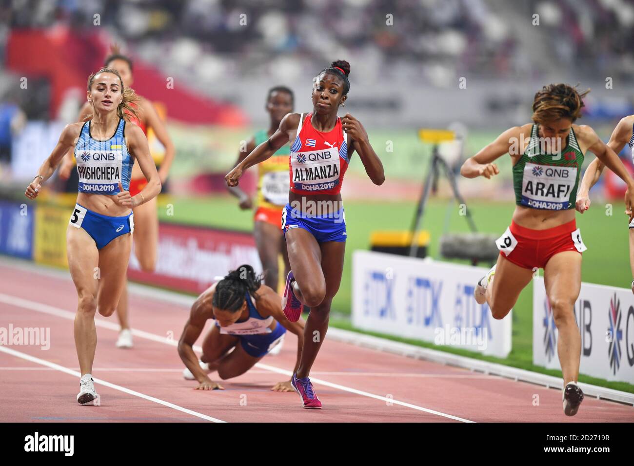 Rose Mary Almanza (Cuba), Rababe Arafi (Marocco). 800 Metres Women ...