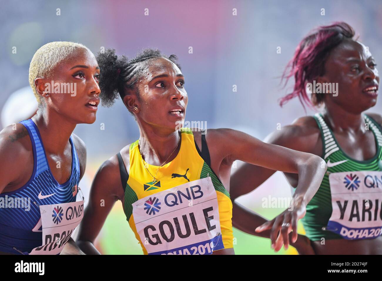 Natoya Goule (Jamaica), Ce'Aira Brown (USA), Noélie Yarigo (Benin). 800 ...