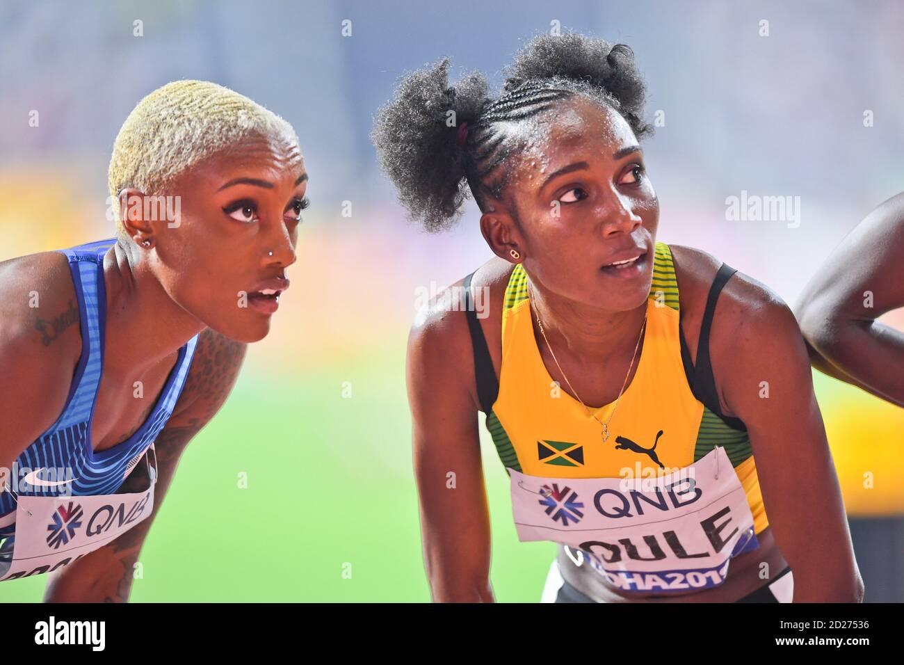 Natoya Goule (Jamaica), Ce'Aira Brown (USA). 800 Metres Women, Semi ...
