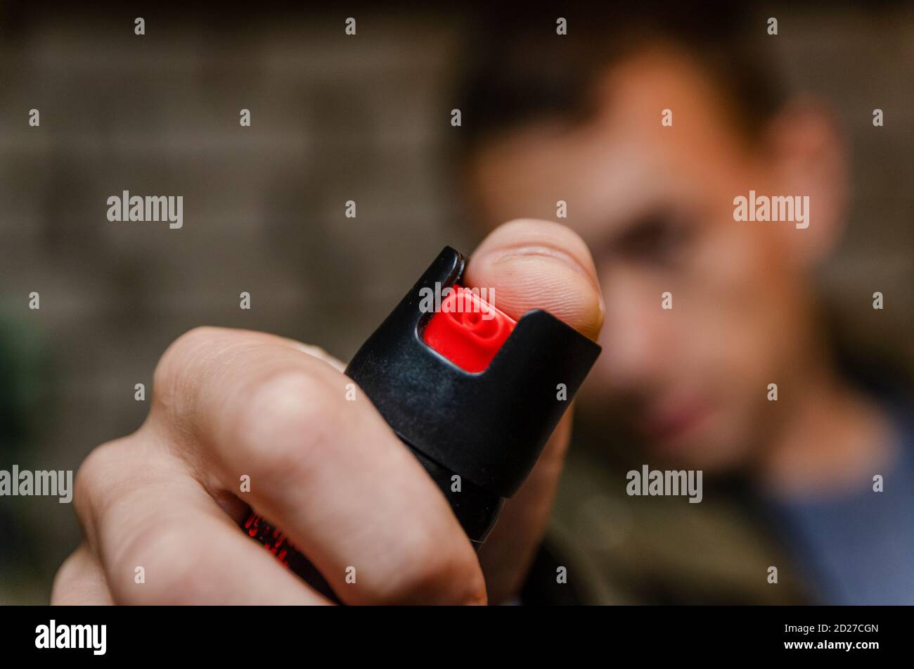 Man pepper spray hi-res stock photography and images - Alamy