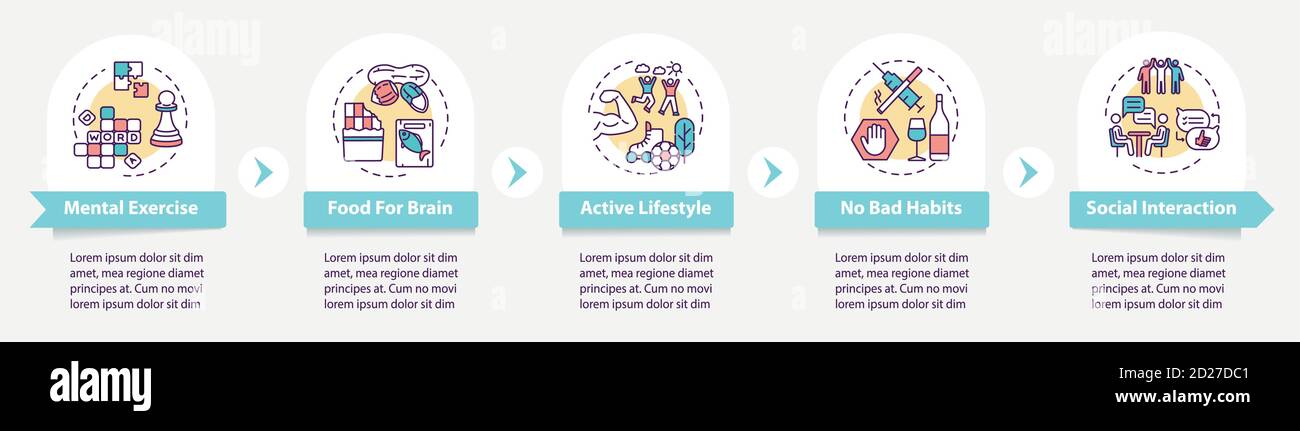 Brain health vector infographic template Stock Vector Image & Art - Alamy