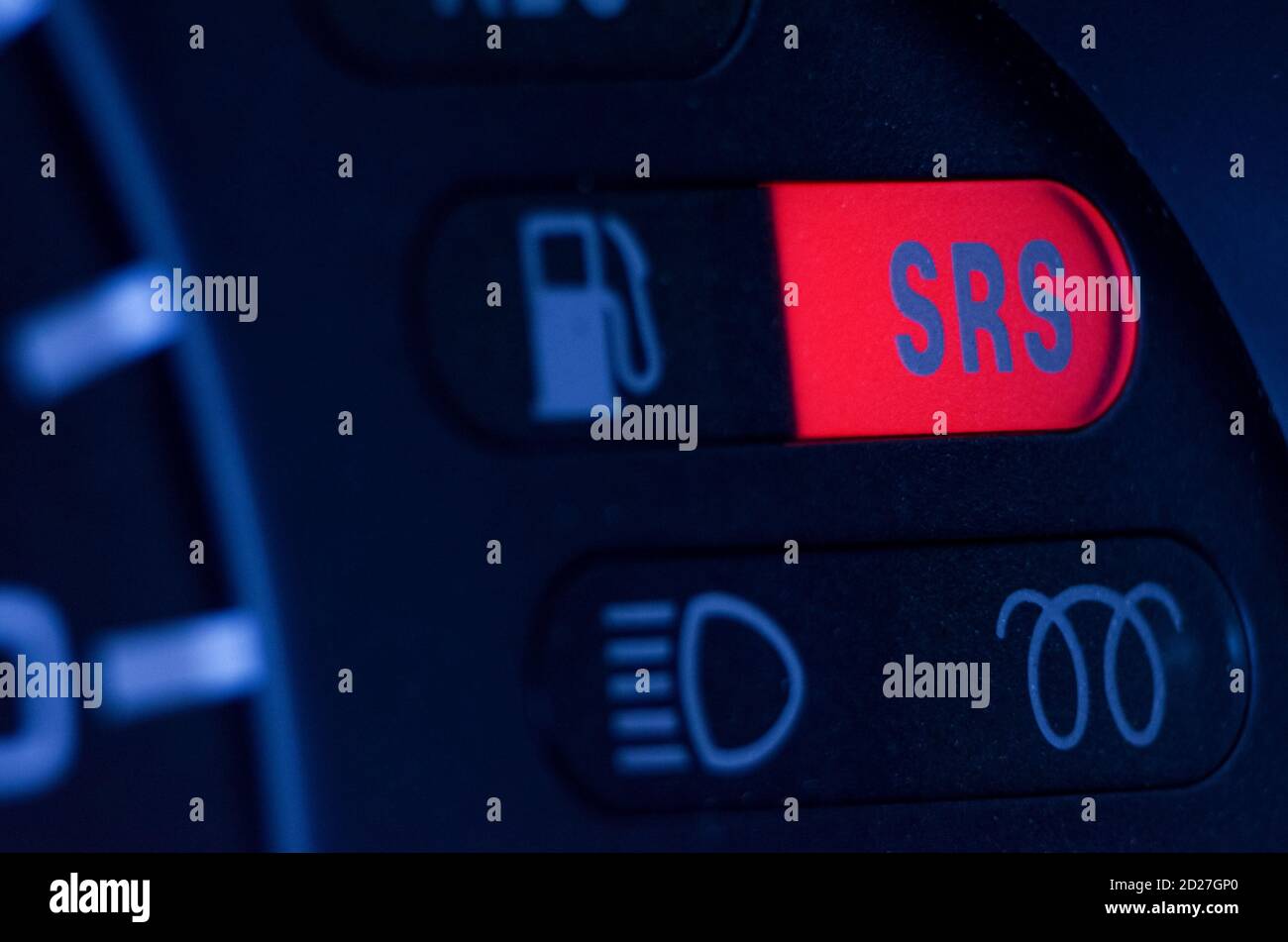 SRS indicator on the dashboard of the car Stock Photo - Alamy