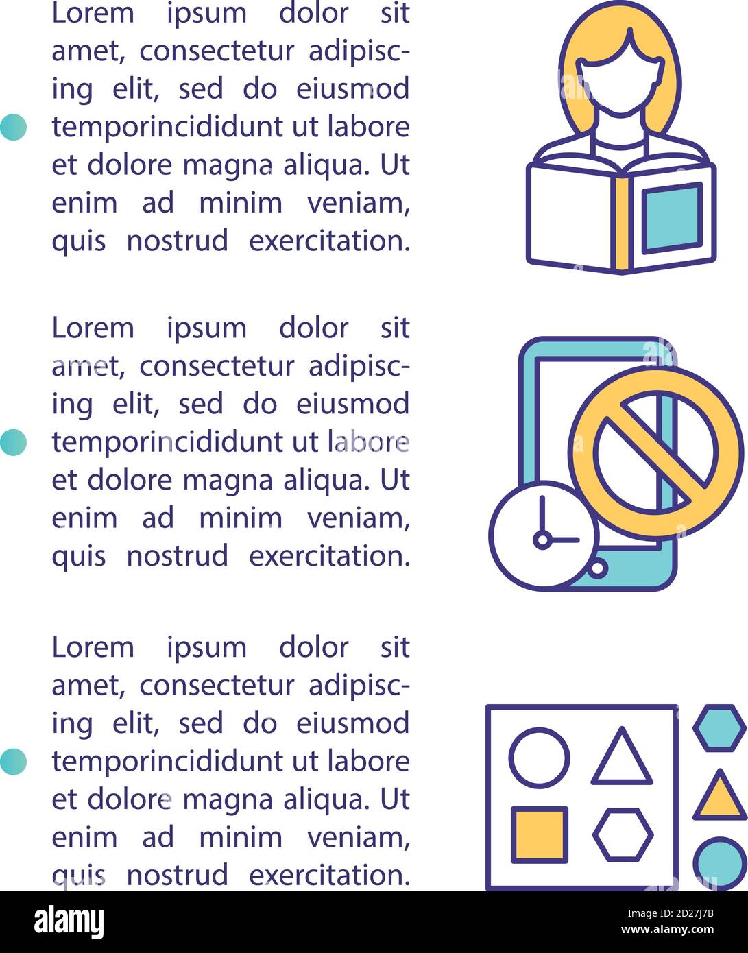 Control screen time concept icon with text Stock Vector Image & Art - Alamy