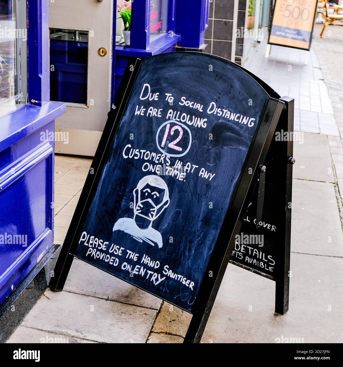 London UK October 06 2020, Shop Sign Board Limiting Or Restricting The ...