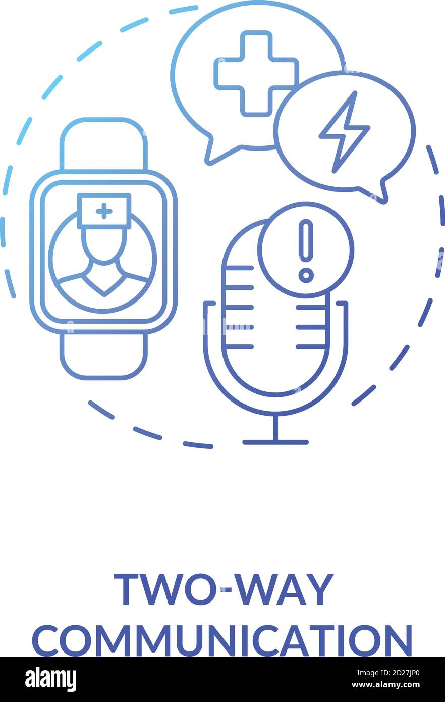 Two-way communication concept icon Stock Vector Image & Art - Alamy