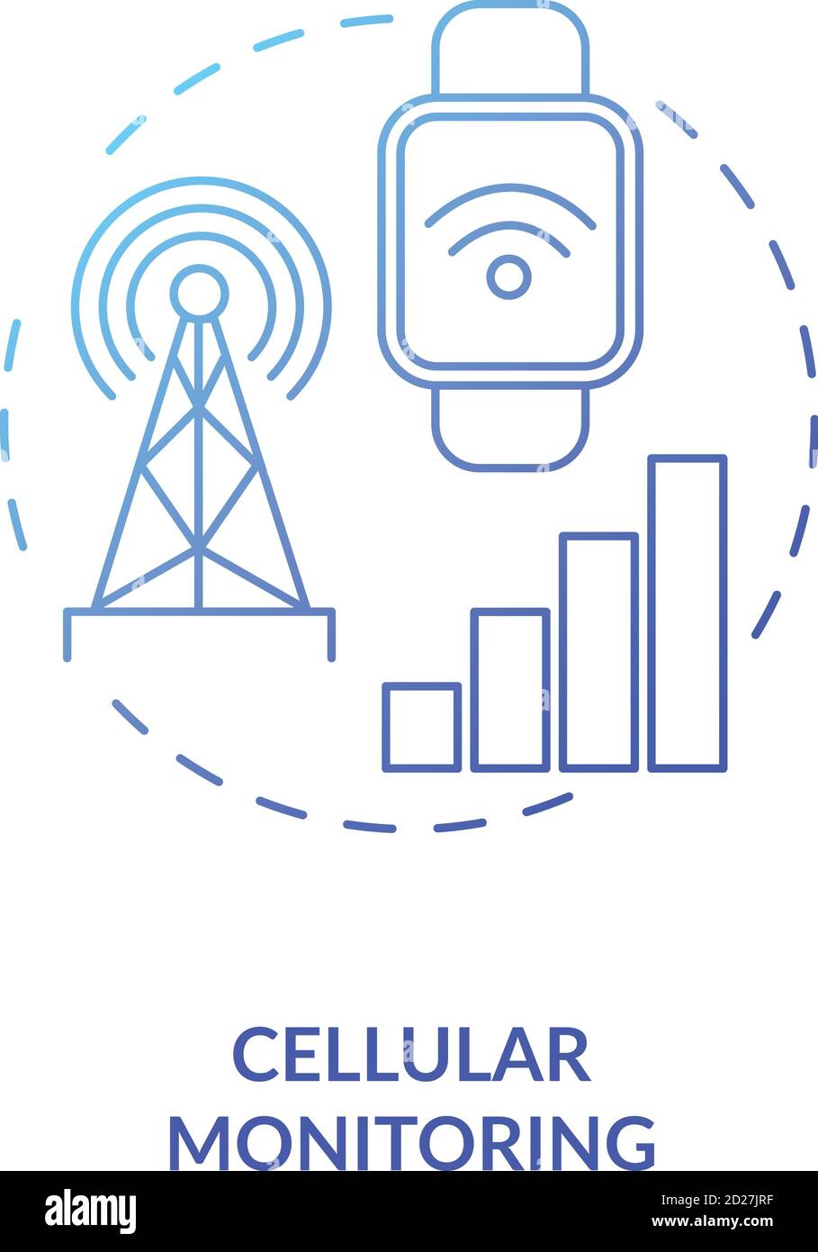 Cellular monitoring concept icon Stock Vector Image & Art - Alamy