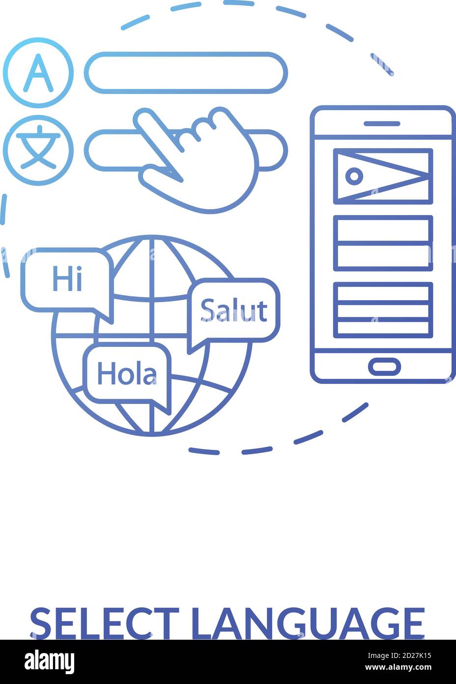 Select language concept icon Stock Vector Image & Art - Alamy