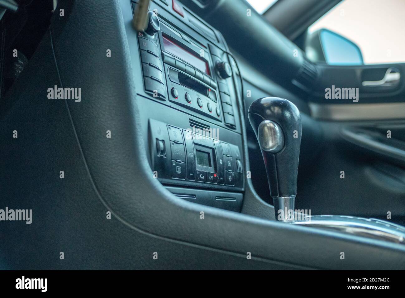 console of a modern car close up Stock Photo - Alamy