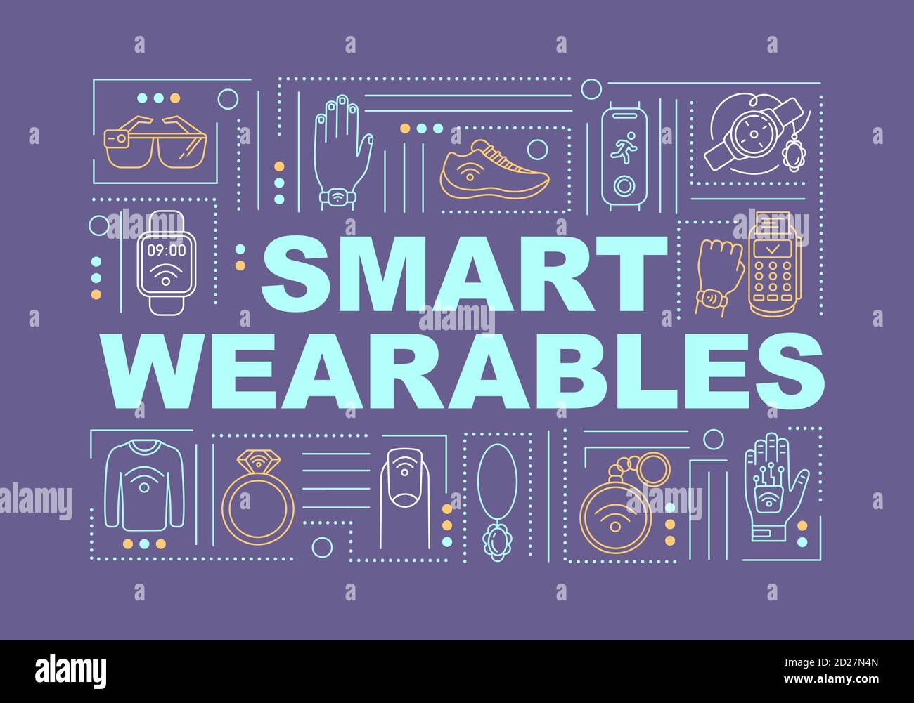 Smart wearables word concepts banner Stock Vector Image & Art - Alamy