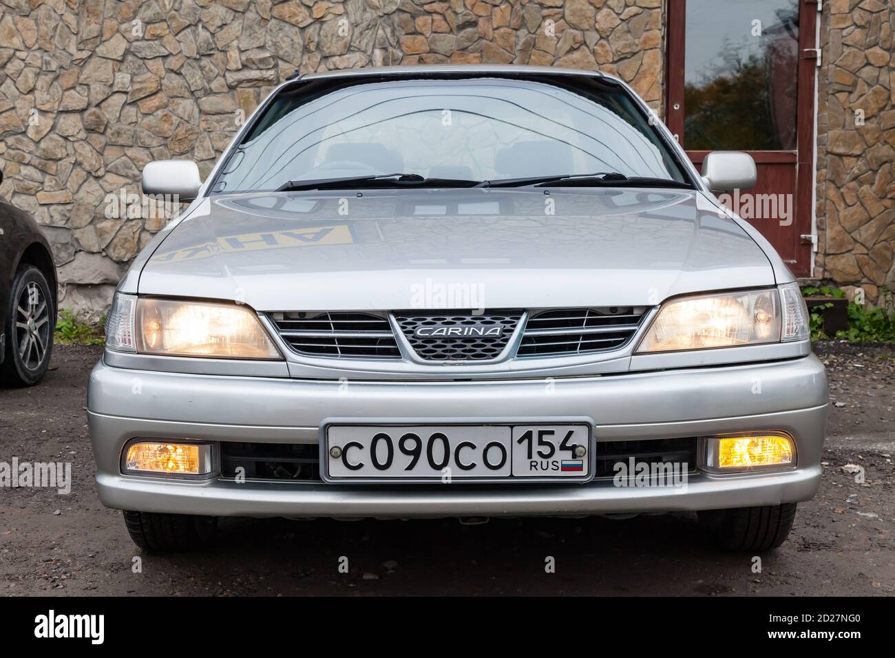 Novosibirsk, Russia - 08.21.2020: Front view of a Japanese-made car ...