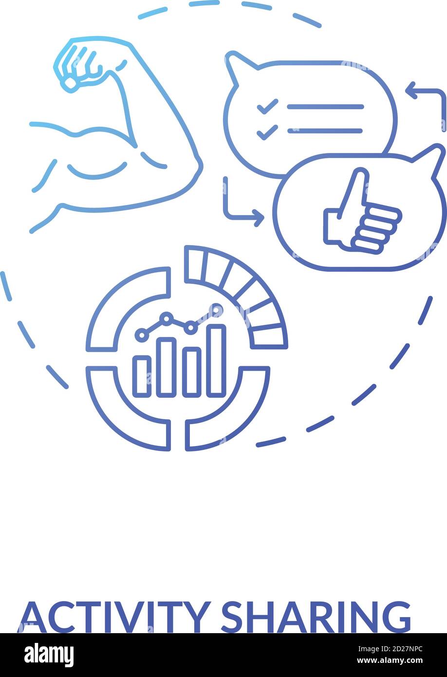 Activity sharing concept icon Stock Vector Image & Art - Alamy