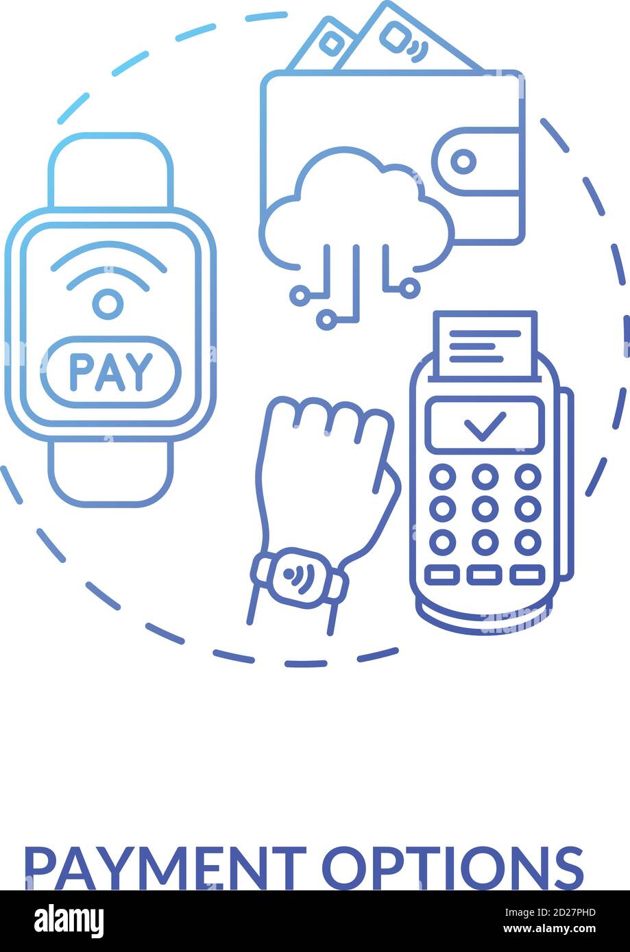 Payment options concept icon Stock Vector Image & Art - Alamy