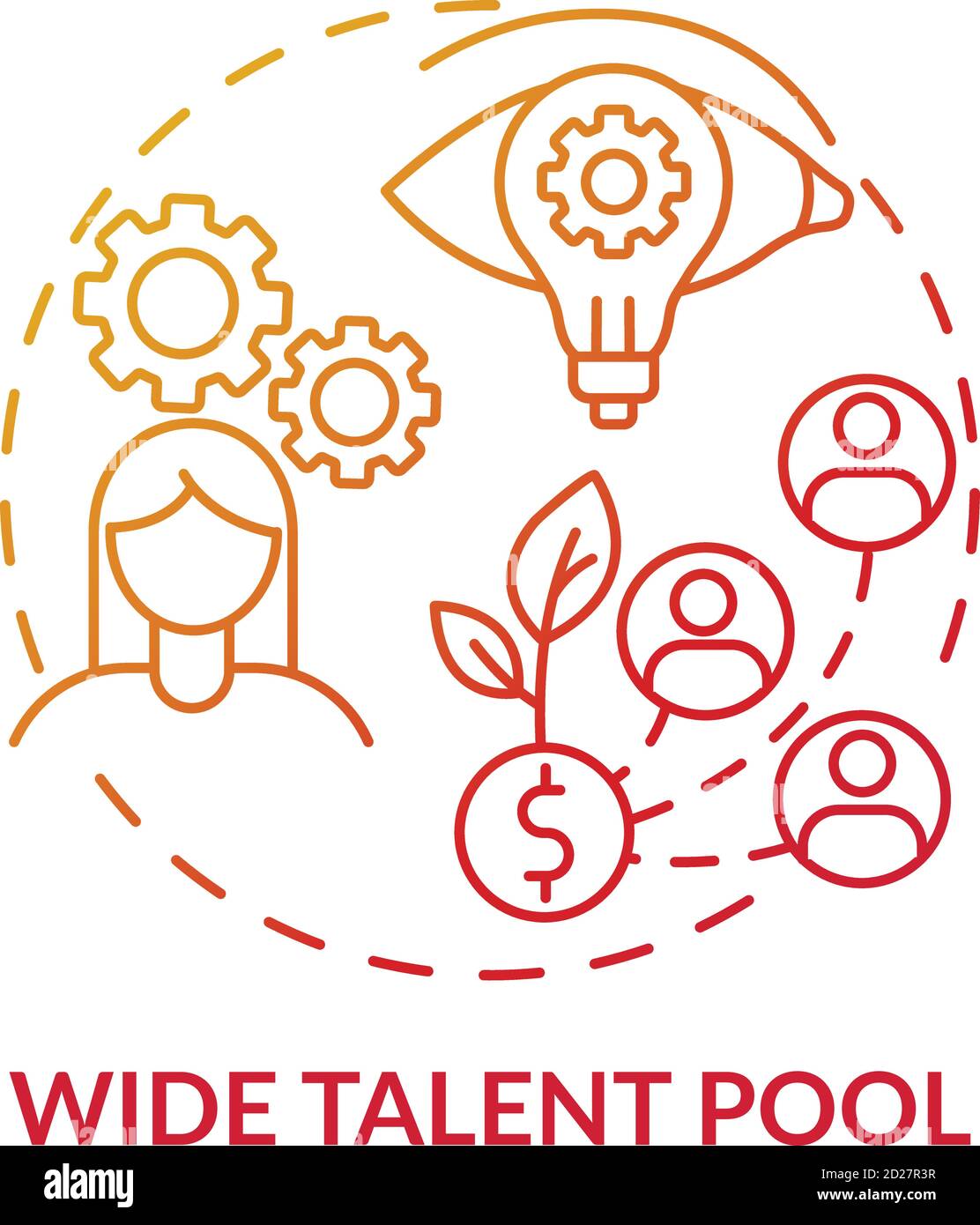 Wide talent pool concept icon Stock Vector Image & Art - Alamy