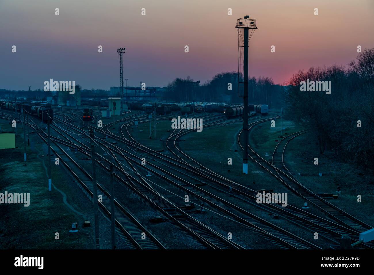 Diverging railway hi-res stock photography and images - Alamy