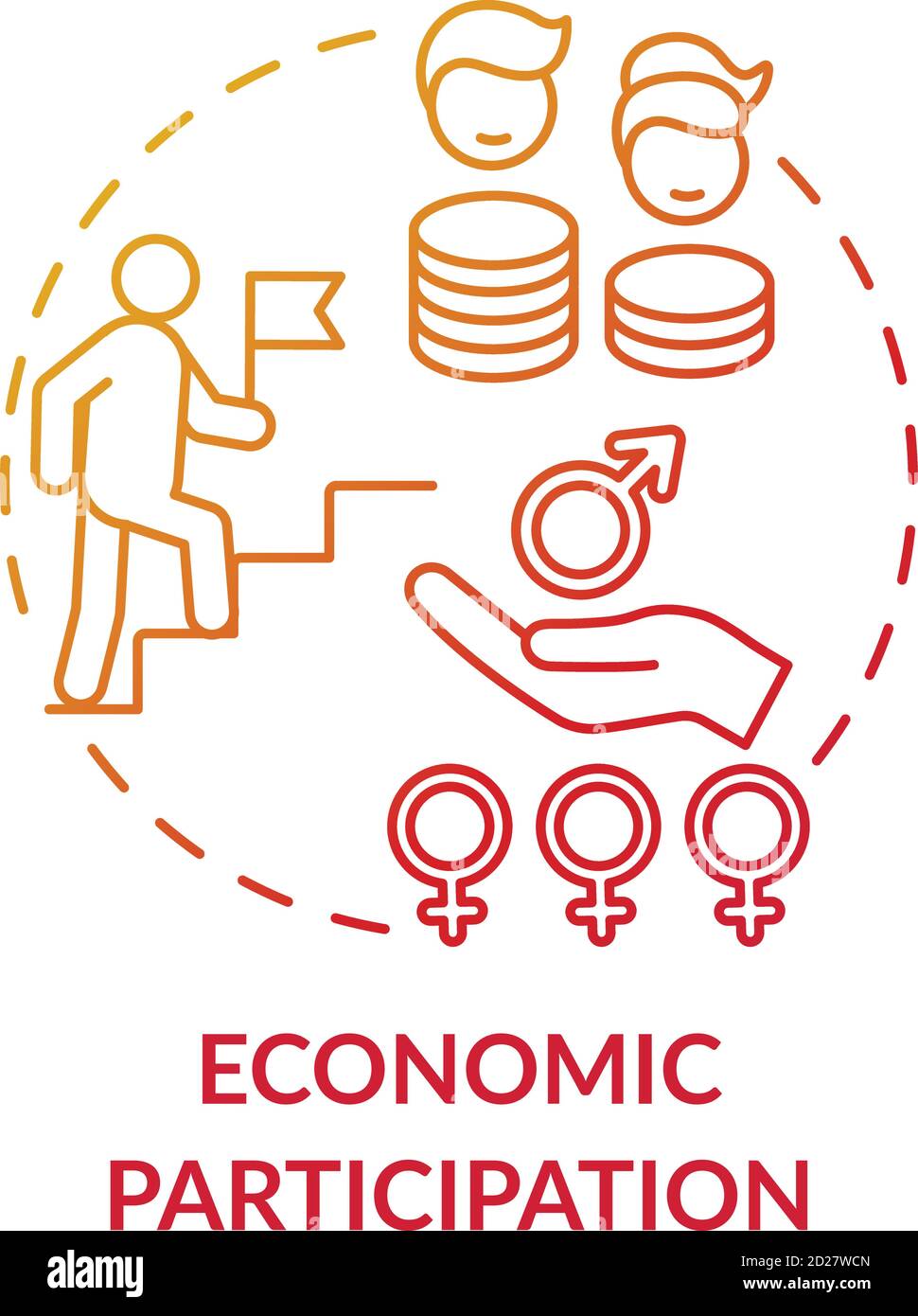 Economic participation concept icon Stock Vector Image & Art - Alamy