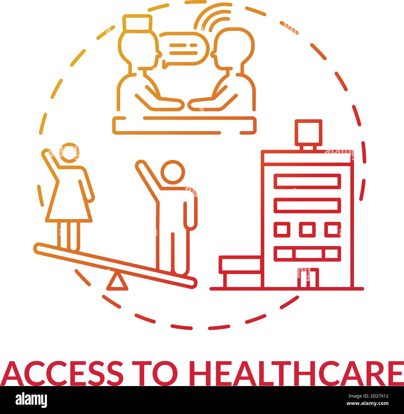 Access to healthcare concept icon Stock Vector Image & Art - Alamy