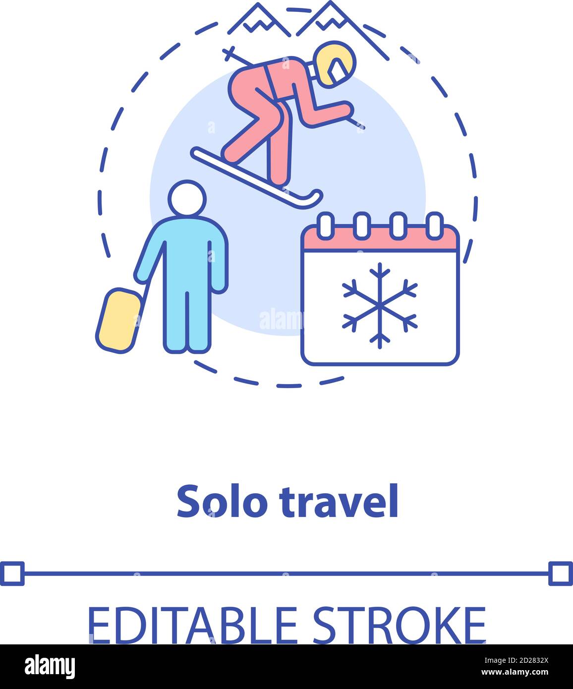 Solo trip Stock Vector Images - Alamy