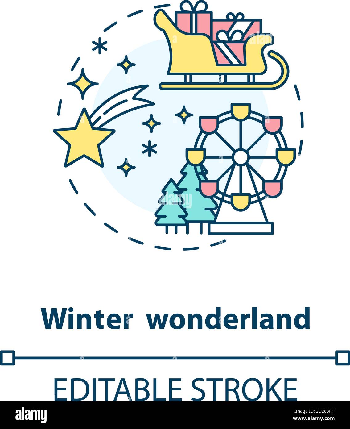 Winter wonderland concept icon Stock Vector Image & Art - Alamy