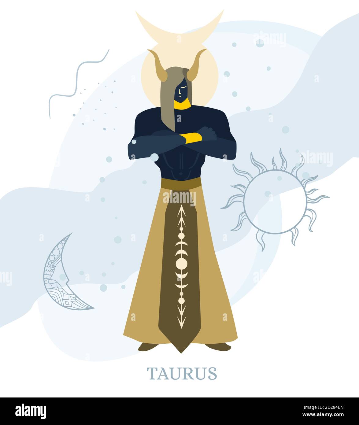 Zodiac signs Taurus Vector illustration of the zodiac symbol Stock ...