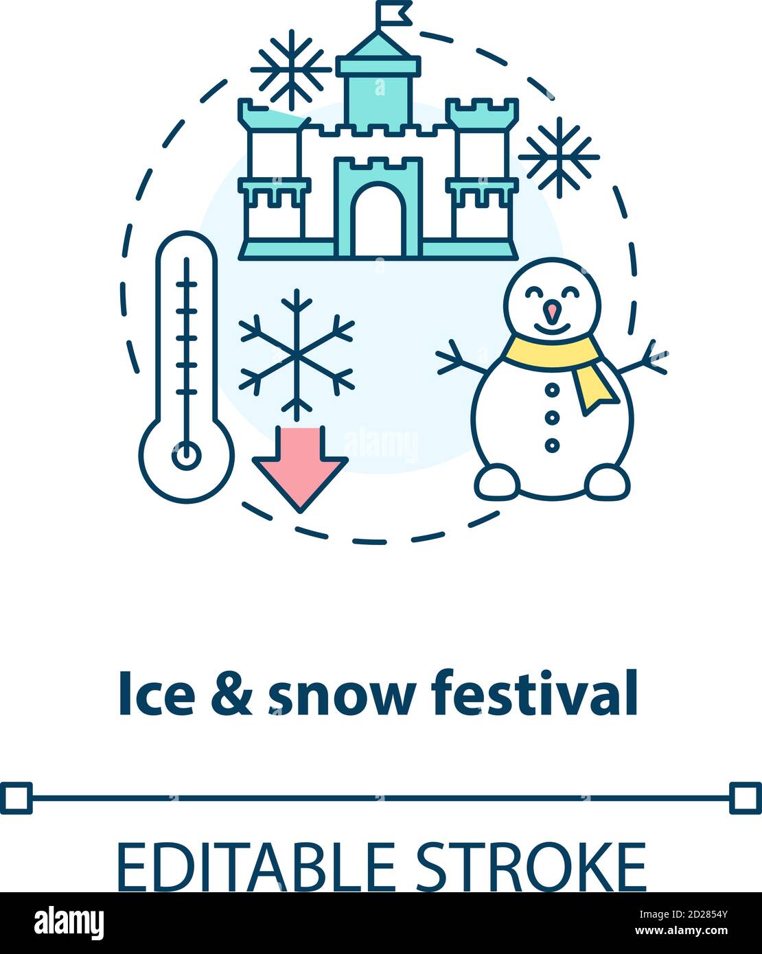 Ice and snow festival concept icon Stock Vector Image & Art - Alamy