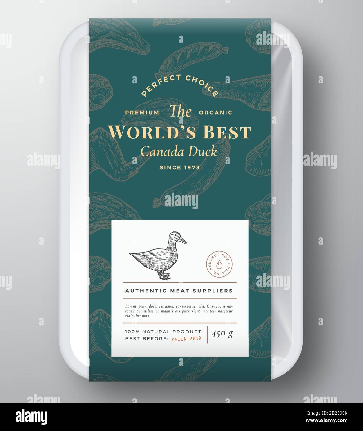Worlds Best Poultry Abstract Vector Plastic Tray Container Cover ...