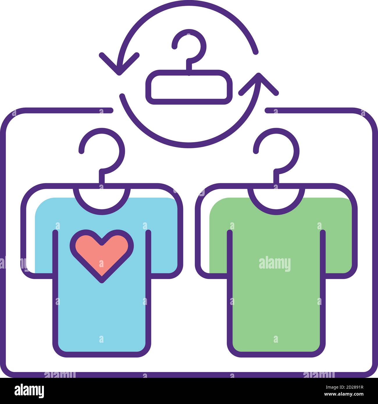 Second hand clothes sale Cut Out Stock Images & Pictures - Alamy