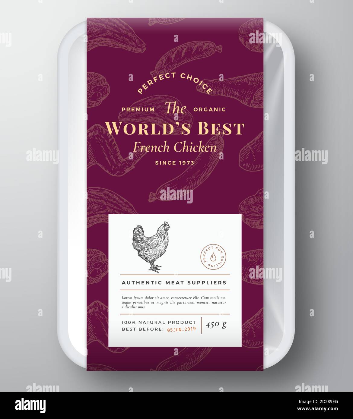 Worlds Best Poultry Abstract Vector Plastic Tray Container Cover ...